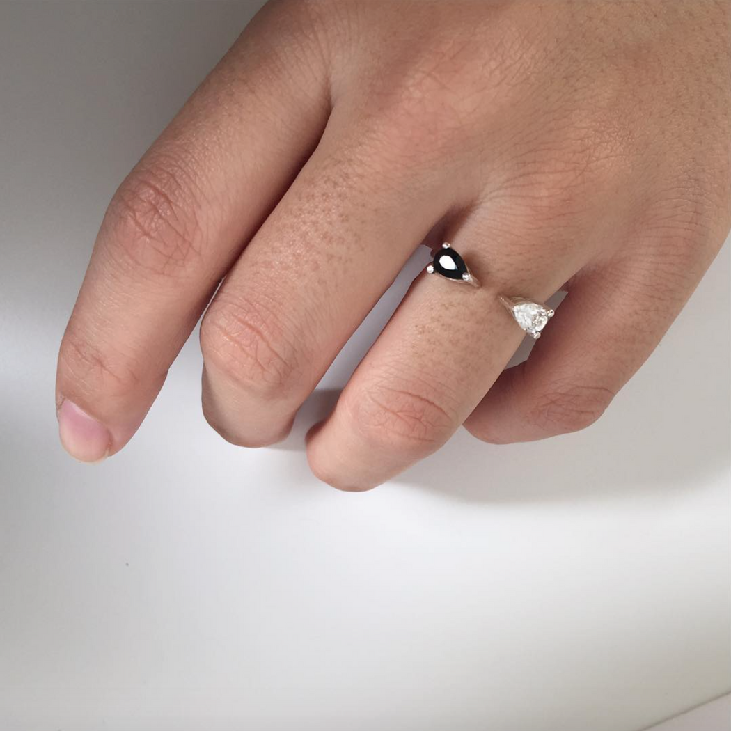 Madison Ring - Black and White — Tarin Thomas