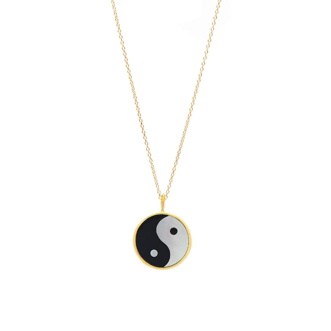 Yin Yang Everett Necklace - Cable Link Chain – Tarin Thomas