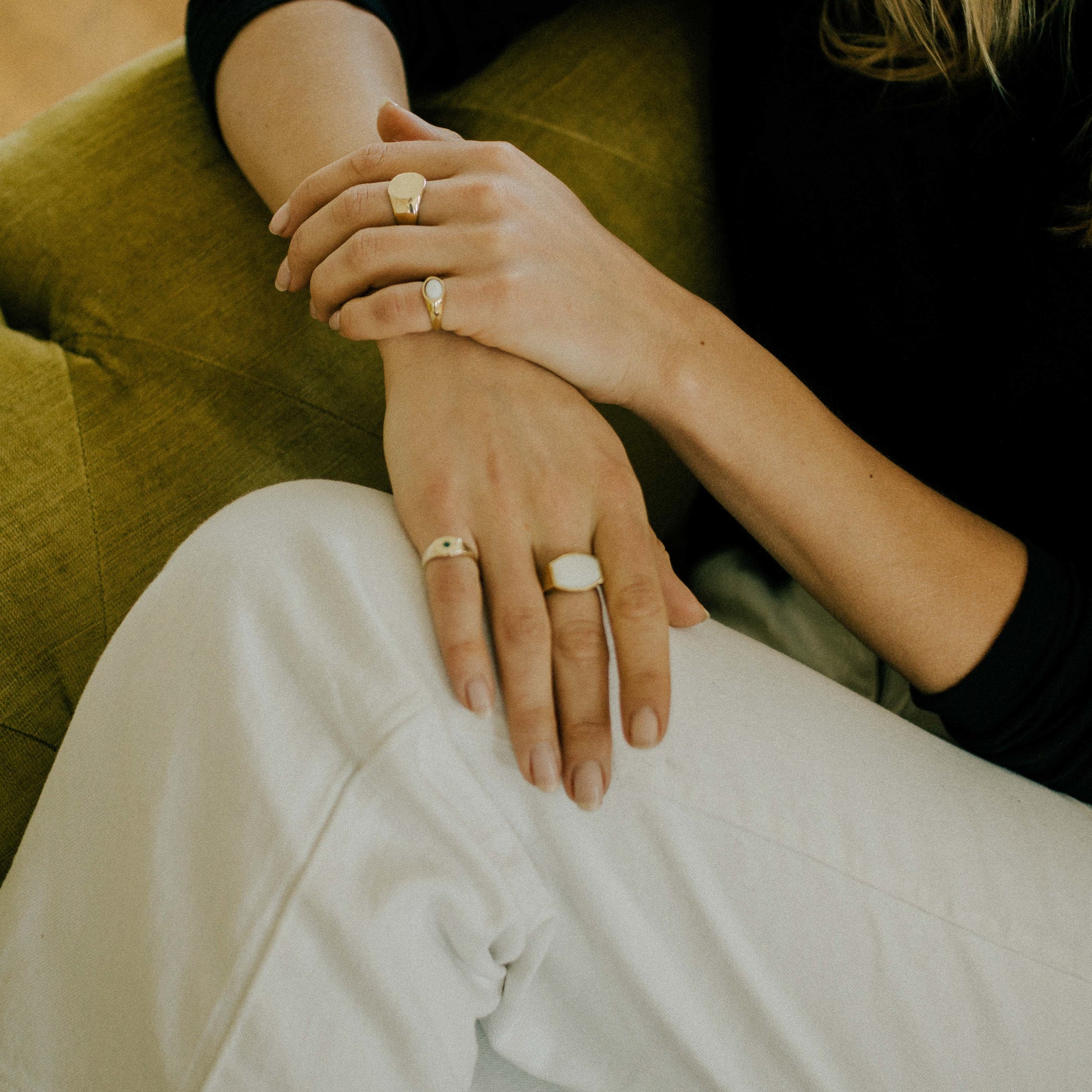 Archie Ring White Mother Of Pearl – Tarin Thomas